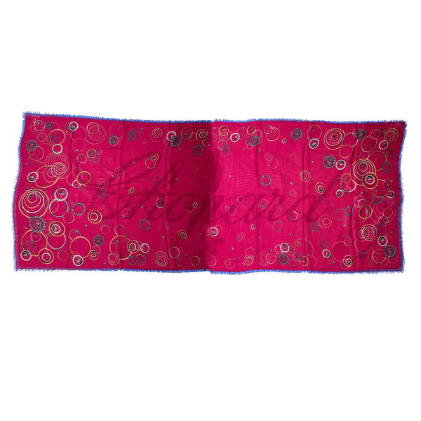 Chopard Scarf Fuchsia Happy Spirit - Cashmere Silk Shawl SALE - Como Milano